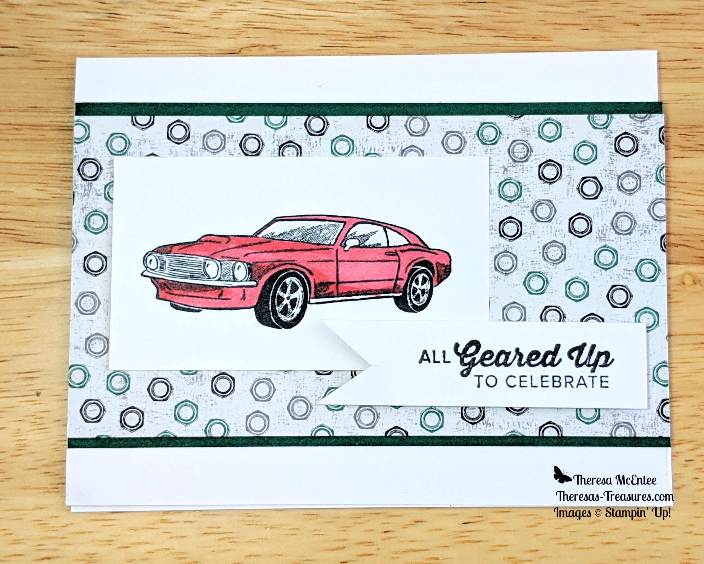 Fast Car Card - Theresa's Treasures Paper Crafts