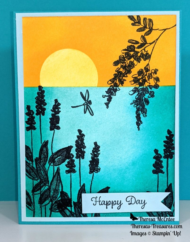 Tips for Sponging a sunset with Stampin' Up!® Inks - Theresa's ...